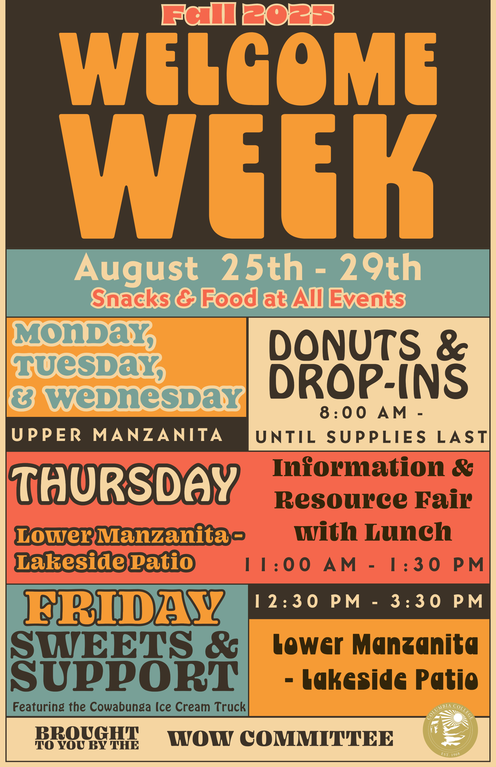 Weeks of Welcome - Columbia College